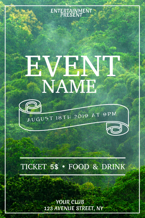 Brosur Templat Flyer Acara Hutan Hijau | PosterMyWall