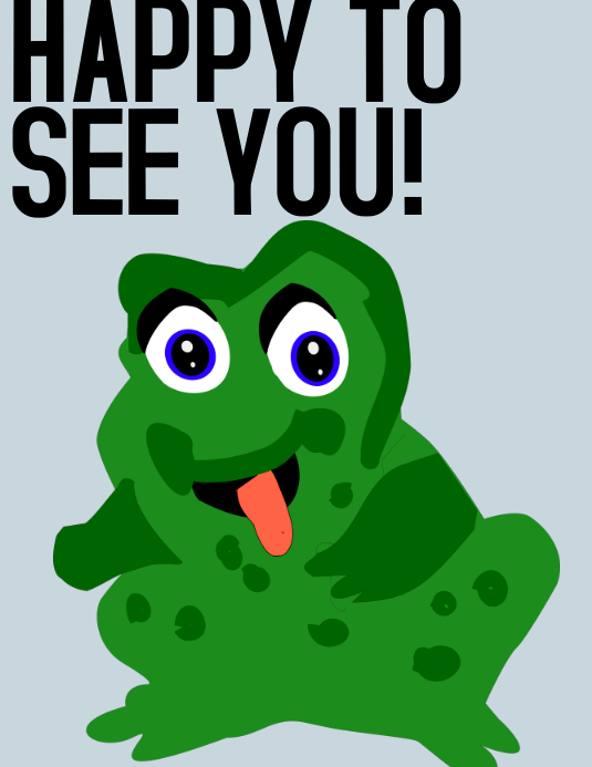 Copy of Green Frog Baby Announcement Poster | PosterMyWall