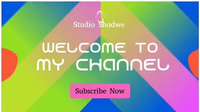 Green Futuristic Welcome To My Channel Digital Display (16:9) Template ...