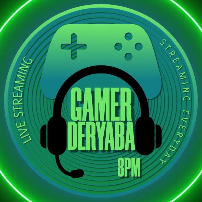 Green Gamer Gamepad Stream Video Logo Maker Template | PosterMyWall