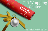 Grey Gift Wrapping Center Poster Poster Template | PosterMyWall