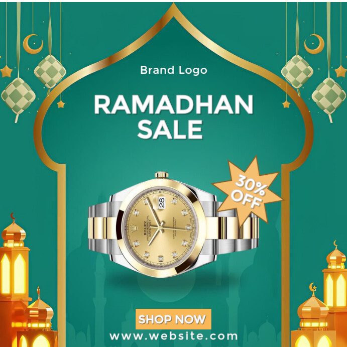 Copy of Green Golden Maximalist Ramadan Products Discount Sale ...