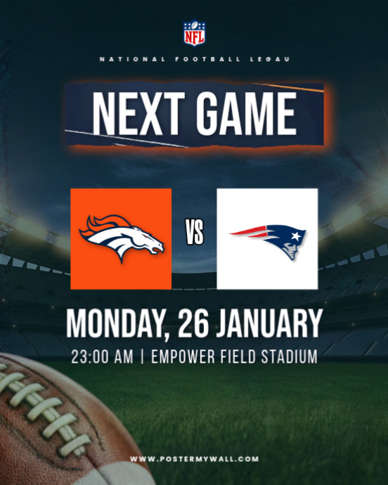 Green Gradient American Football Game Day Instagram Portrait Template ...