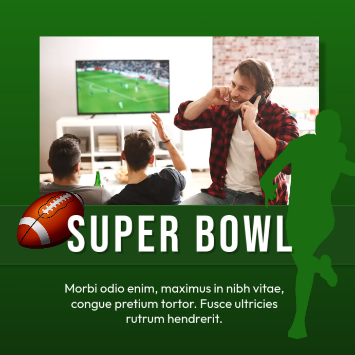 Copy of Green Gradient Super Bowl Blog Instagram Post | PosterMyWall