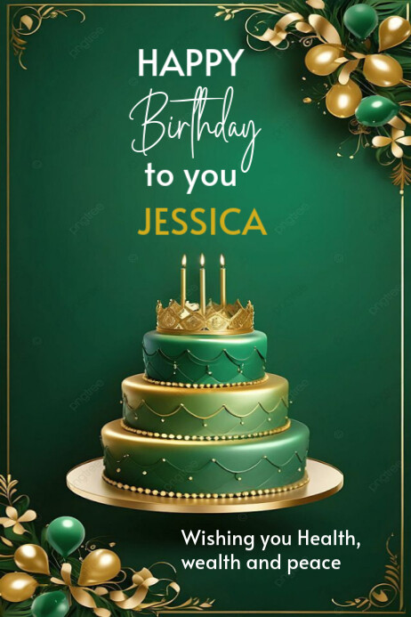Green Happy Birthday Wishes To You Poster Template | PosterMyWall