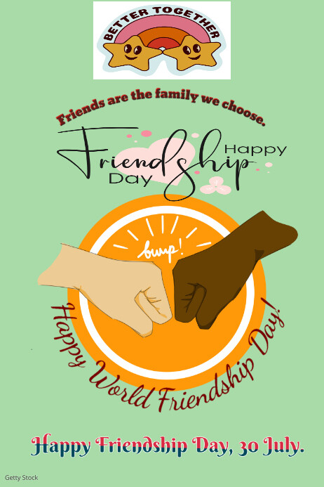 Green Happy Friendship Day Poster Template | PosterMyWall
