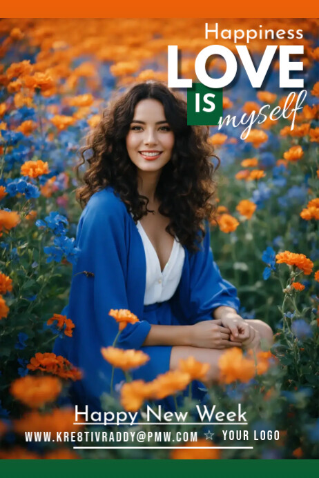 Copy of Green Happy New Week Poster | PosterMyWall