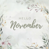 green and red hello november Template | PosterMyWall