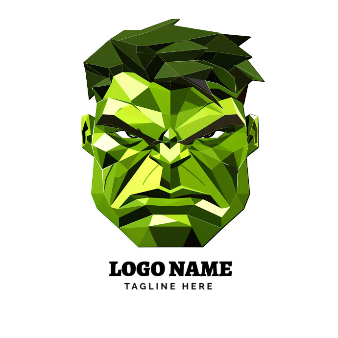 Green hulk head logo Templat | PosterMyWall