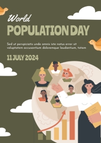 World Population Day A4 Template | PosterMyWall