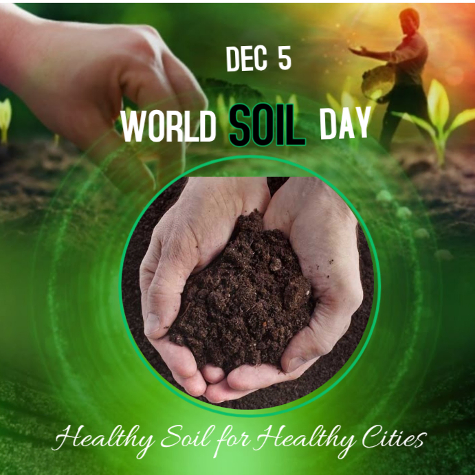 Green Illustrative World Soil Day Poster/save Our Soil/sustainable ...