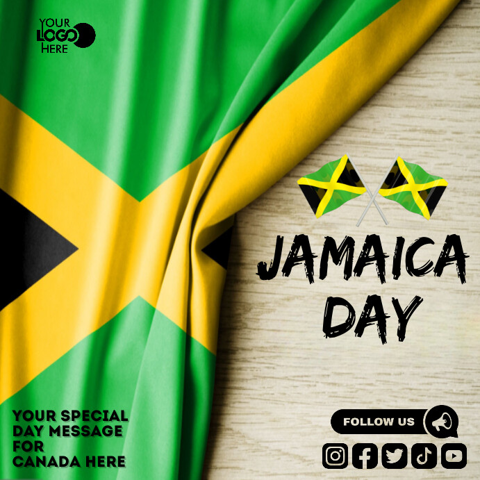 Copy of Green Jamaica Independence Day Instagram Post | PosterMyWall