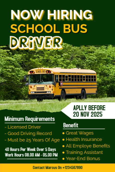 Green Job Hiring Poster Template | PosterMyWall