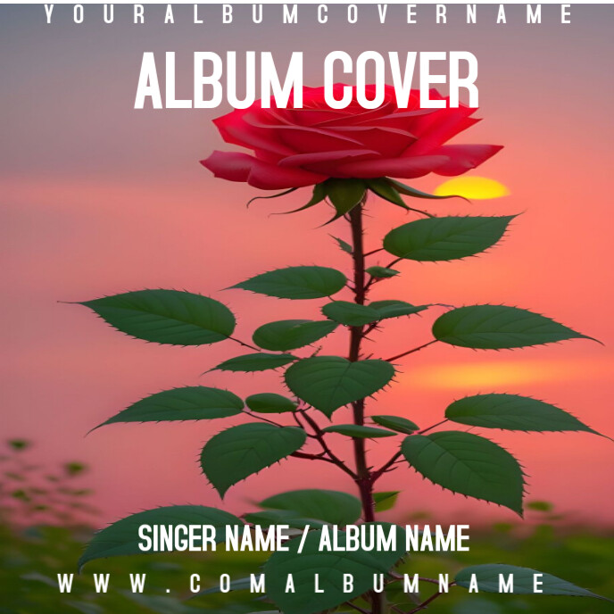 Green Joyful Album Cover Art Design Tempate Album Cover Template ...