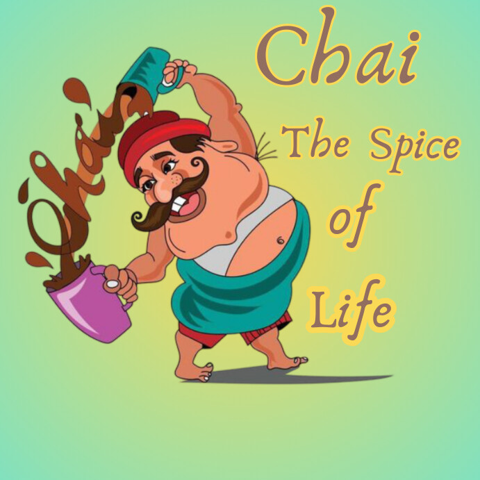 Green Joyful Chai Instagram Post Template | PosterMyWall