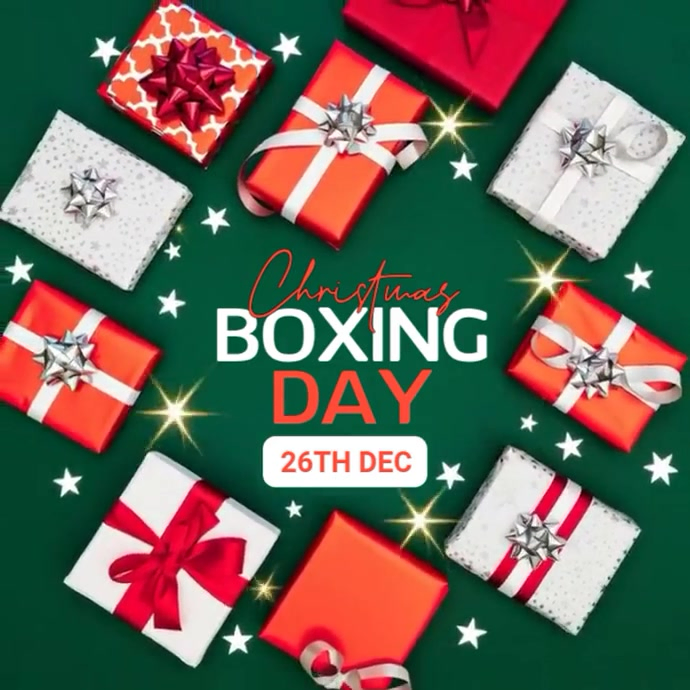 Green Joyful Christmas Boxing Day Instagram Post Template | PosterMyWall