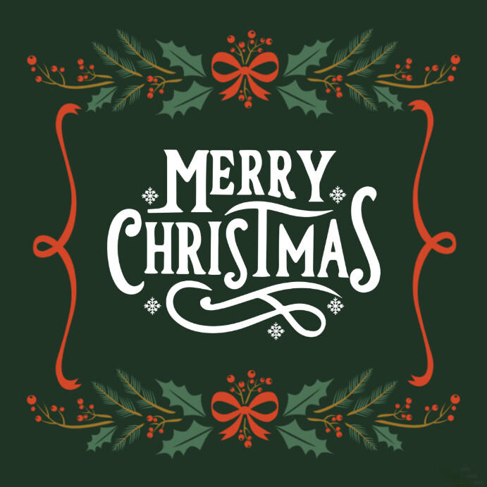 Copy of Green Joyful Christmas Instagram Post | PosterMyWall