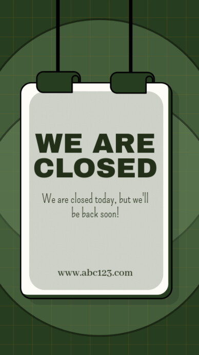 Green Joyful Closed Instagram Story Template | PosterMyWall