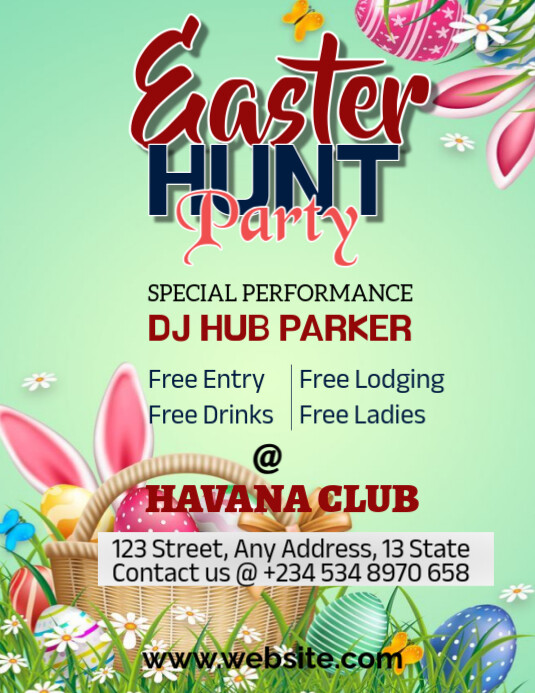 Copy of Green Joyful Easter Hunt Flyer (us Letter) | PosterMyWall