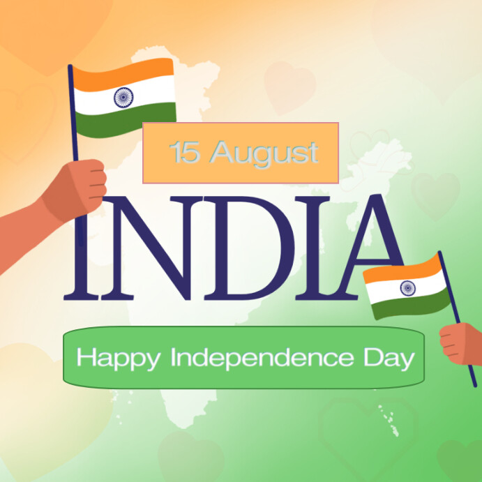 Green Joyful Happy Independence Day Of In Ins Template | PosterMyWall