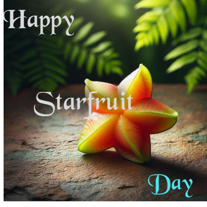 Green Joyful Happy Starfruit Day Instagram Post Template | PosterMyWall