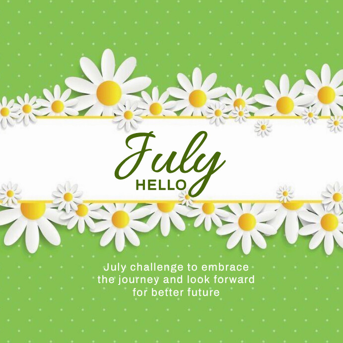 Green Joyful July Instagram Post Template | PosterMyWall