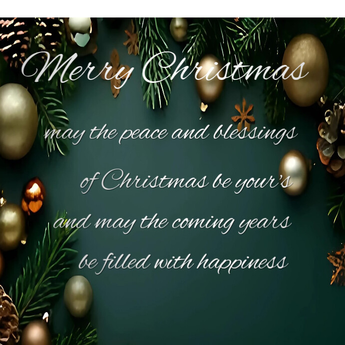 Copy of Green Joyful Merry Christmas Instagram Post | PosterMyWall