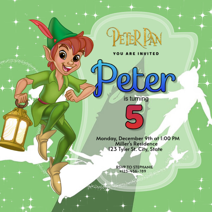 Green Joyful Peter Pan Instagram Post Template | PosterMyWall