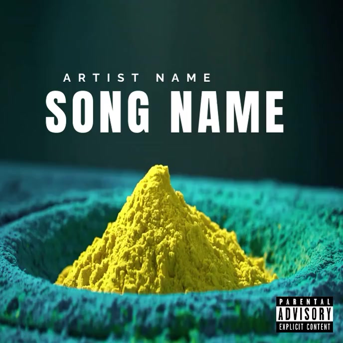 Modèle Green Joyful Vedio Song Album Cover Album Cov | PosterMyWall