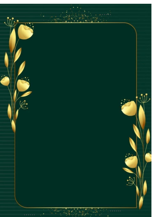 Green Joyful Wedding Invitation Card Template A4 | PosterMyWall