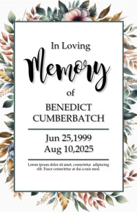 Funeral Design Template | PosterMyWall