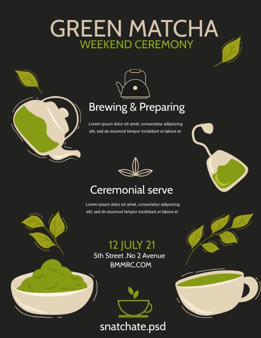 Copy of Green Matcha Design | PosterMyWall