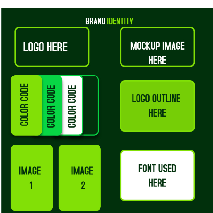 Green Maximalist Brand Identity Board Instagram Post Template ...