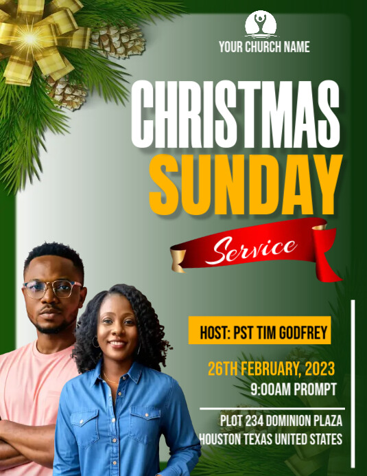 Green Maximalist Christmas Flyer (us Letter) Template | PosterMyWall