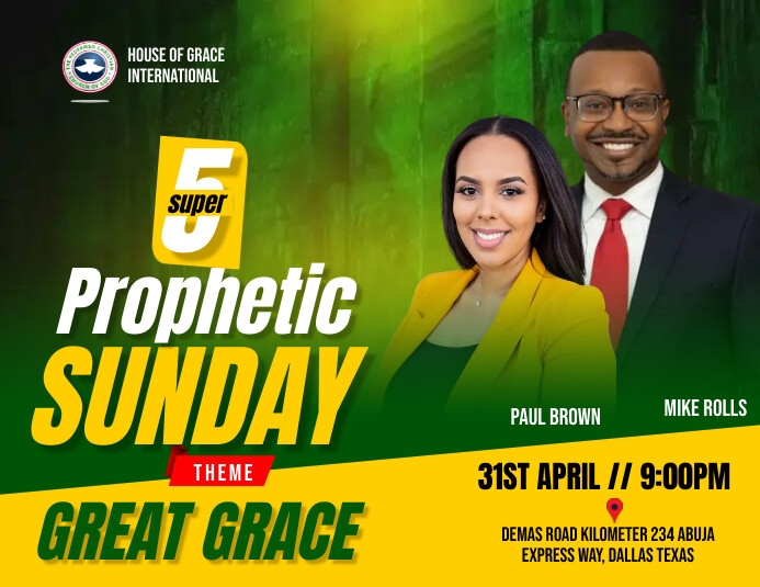 Copy of Green Maximalist Church Flyer (us Letter) | PosterMyWall