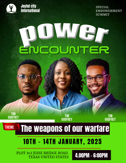 Green Maximalist Church Flyer (us Letter) Template | PosterMyWall