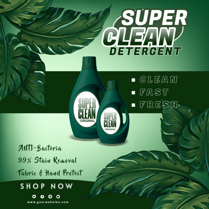 Plantilla de Green Maximalist Detergent Instagram Post | PosterMyWall