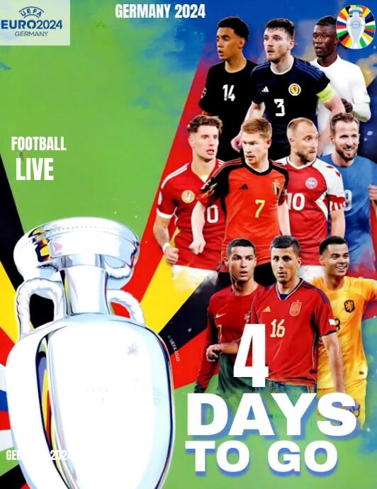 Copy of Green Maximalist Euro 2024 Templates Flyer ( | PosterMyWall