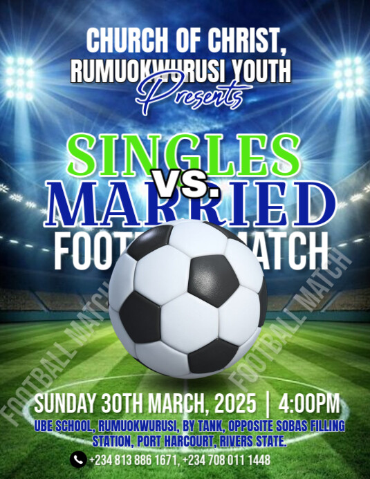 Green Maximalist Football Match Competition Flyer (us Letter) Template | PosterMyWall