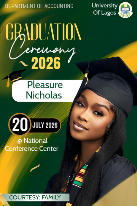 Copy of Green Maximalist Graduation Ceremony Poster | PosterMyWall