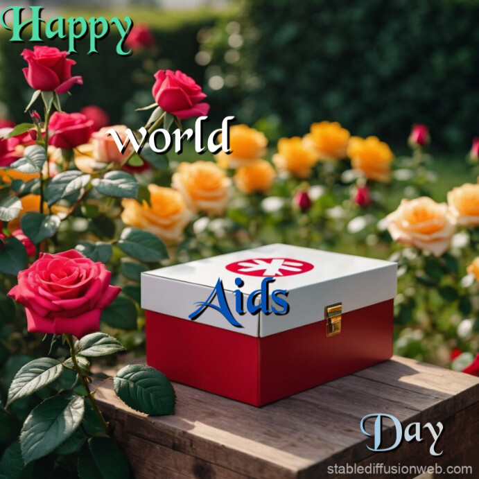 Green Maximalist Happy World Aids Day Instagram Post Template ...