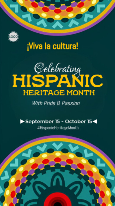 Green Maximalist Hispanic Heritage Month Instagram Story Template ...