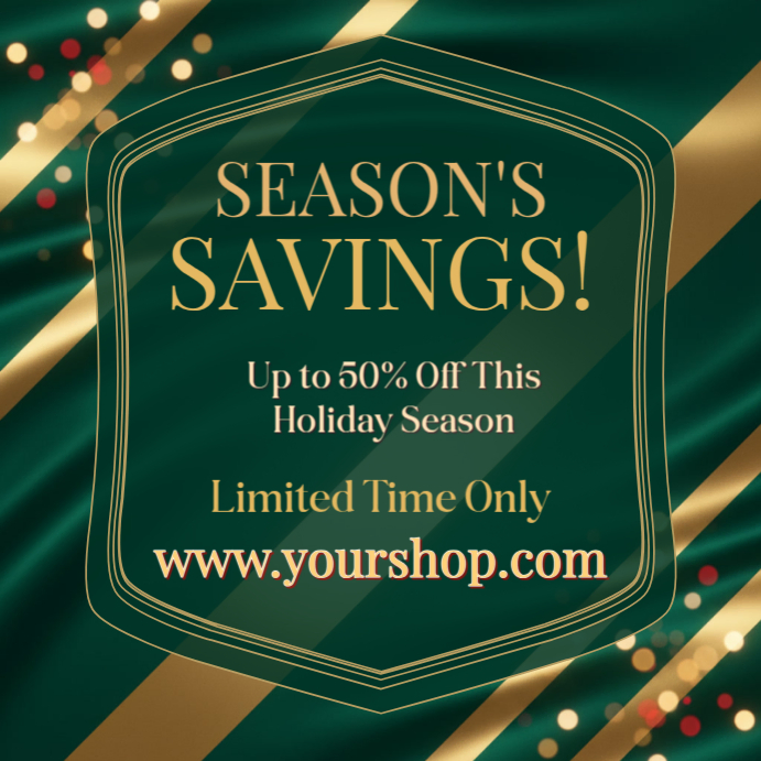 Green Maximalist Holiday Deal Sale Shop Online Festive Seasonal ...