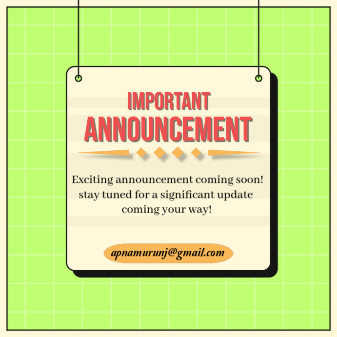 Green Maximalist Important Announcement For Anything New Service Coming ...