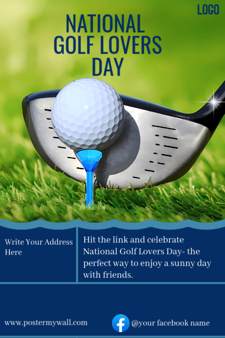 Copy of Green Maximalist National Golf Lovers Day Poster | PosterMyWall