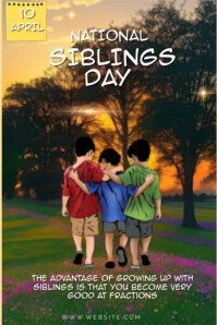 282+ Free National Sibling Day Card Poster Templates | PosterMyWall
