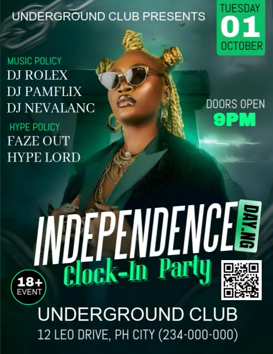 Independence Day Club Flyer