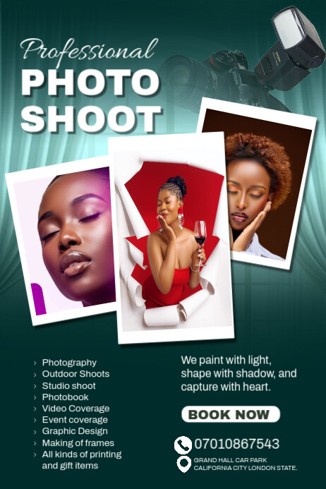 Green Maximalist Photography Promotion Template Poster | PosterMyWall