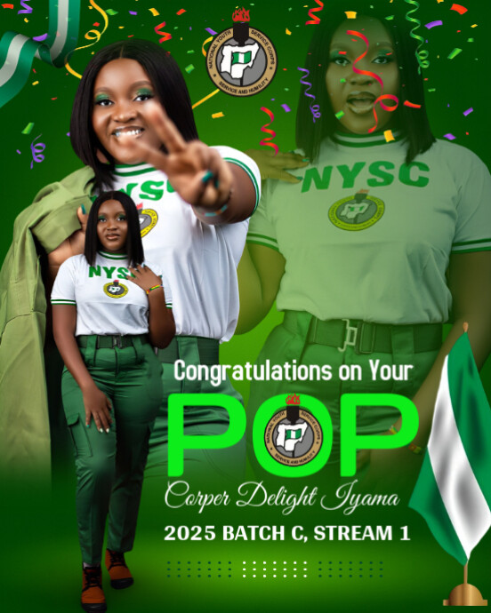 Green Maximalist Pop Nysc Greetings Instagram Portrait Template ...