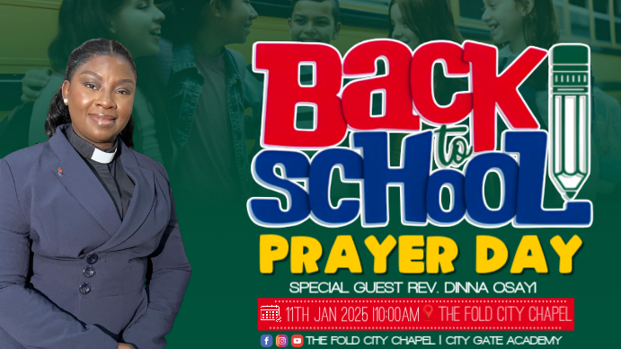 Green Maximalist Prayer Day Youtube Thumbnail Template | PosterMyWall